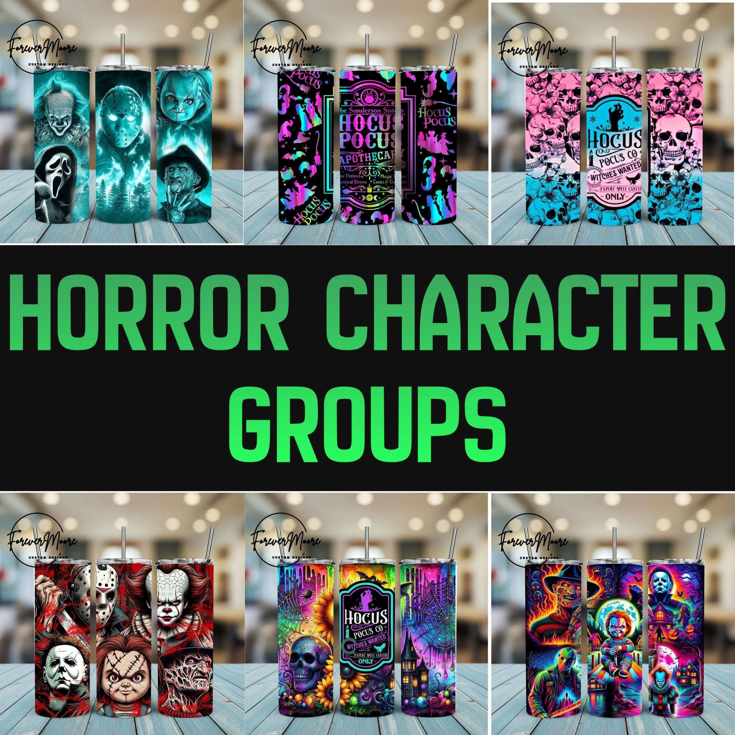 HORROR CHARACTER GROUPS – Forever Moore Custom Designs