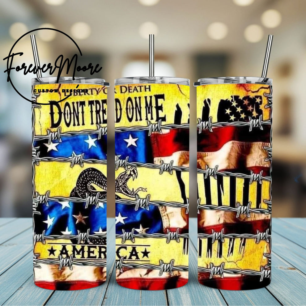 PATRIOTIC/VETERAN TUMBLERS – Forever Moore Custom Designs